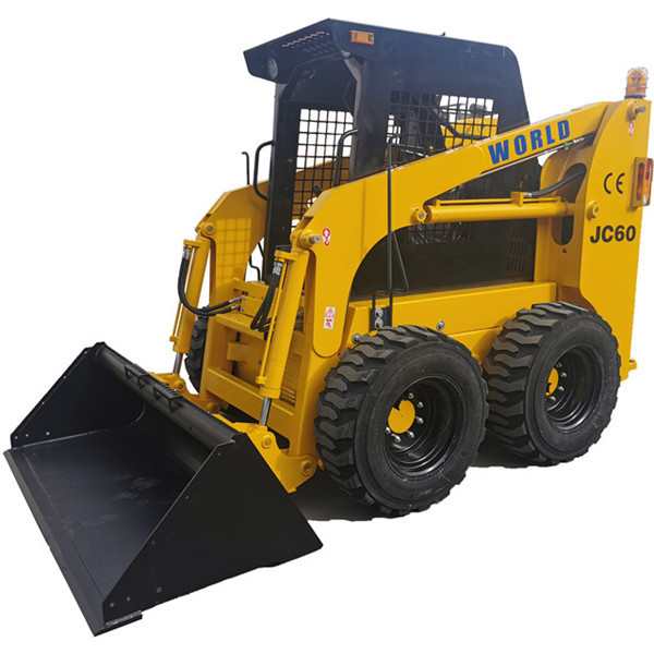 รถตักขนาดเล็กที่มีประสิทธิภาพอเนกประสงค์พร้อมเครื่องกวาดพื้น JC60